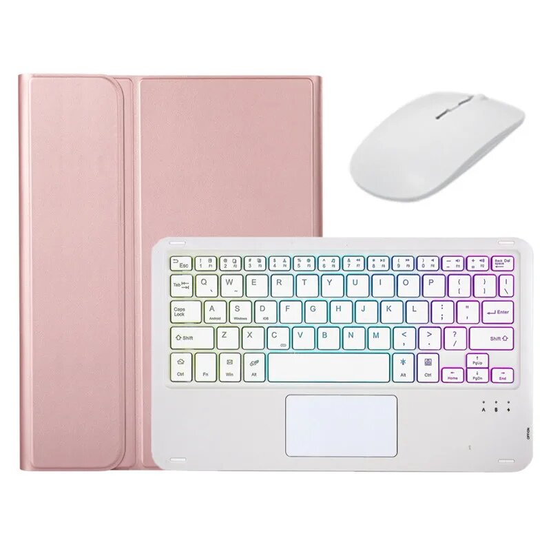 Чехол для клавиатуры с сенсорной панелью, чехол для Huawei Matepad Pro 10 8, чехол MRX-W09 W19 AL09 AL19, чехол для клавиатуры с радужной подсветкой на русском языке