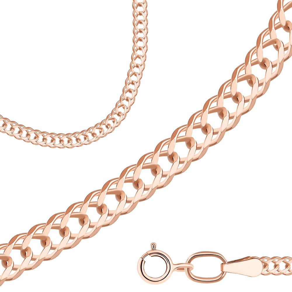 Браслет, красное золото, 585 проба