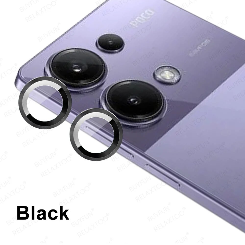 Кольца для камеры Xiaomi Poco M6 Pro 4G, Black 02