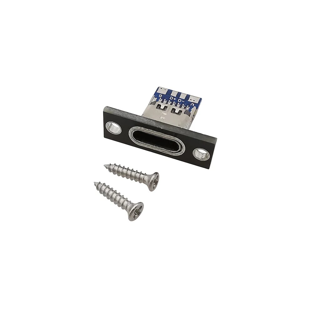 Разъем USB Type-C 4Pin Black, 5шт