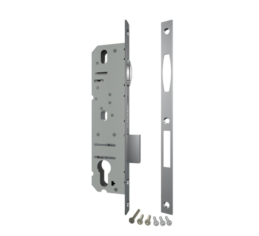 Корпус узкопрофильного замка с роликом 5116-40 CP (хром)