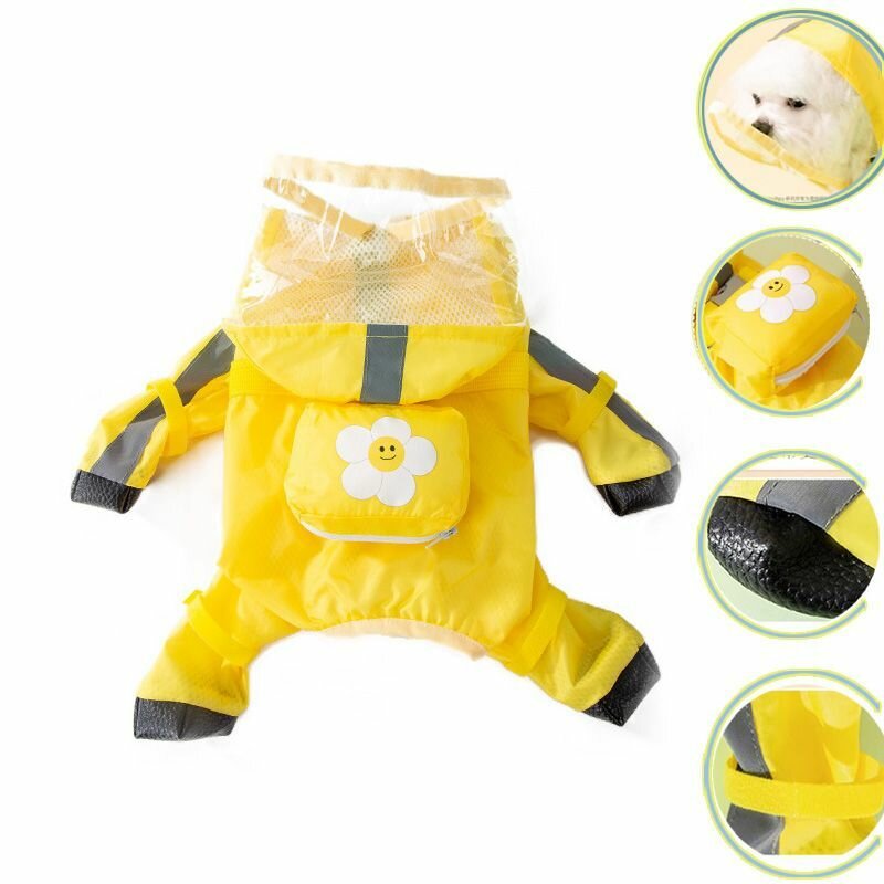 Комбинезон для собак мелких пород плащ для собак плащ для кота