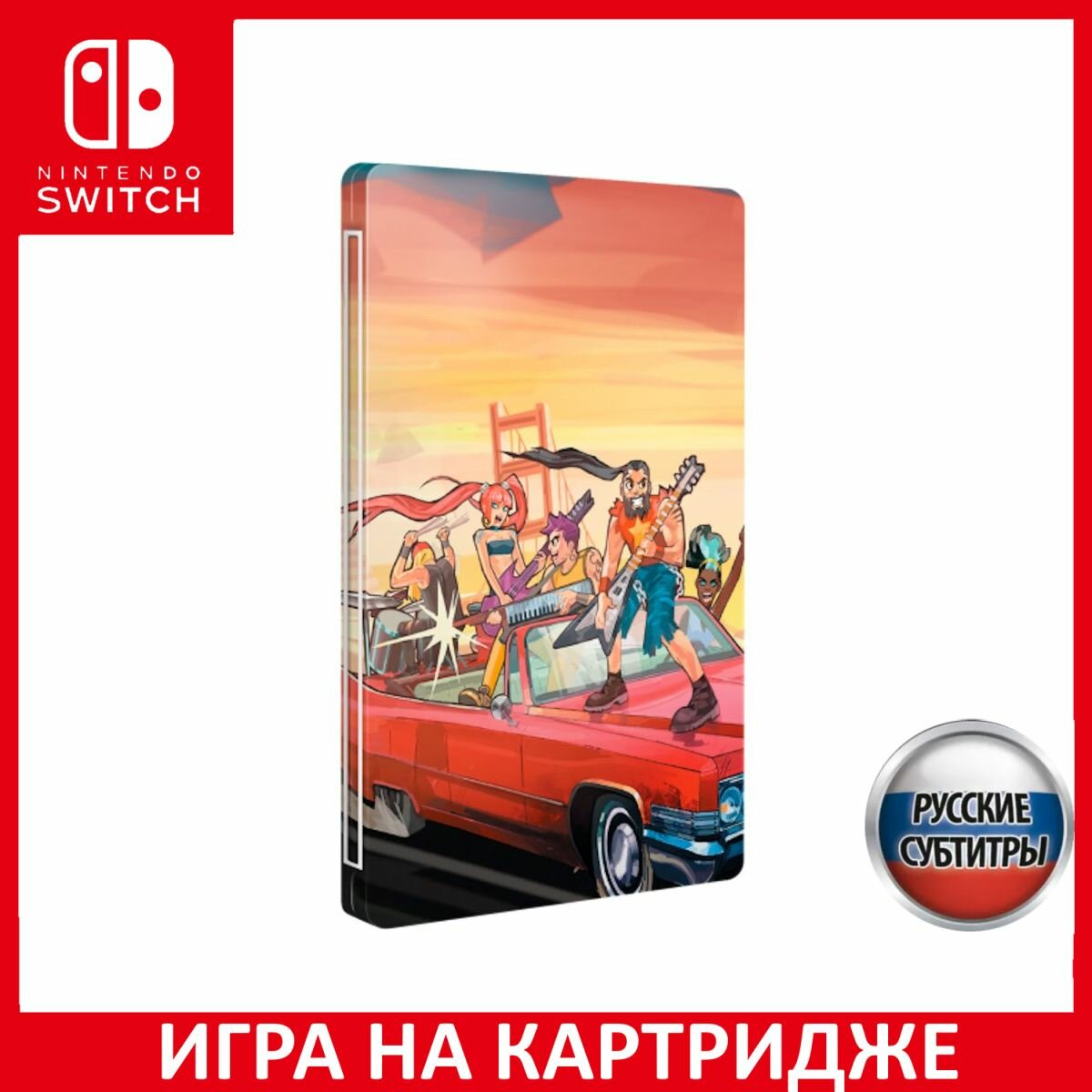 Игра Double Kick Heroes Steelbook Edition Switch Русская Версия Картридж на Nintendo Switch