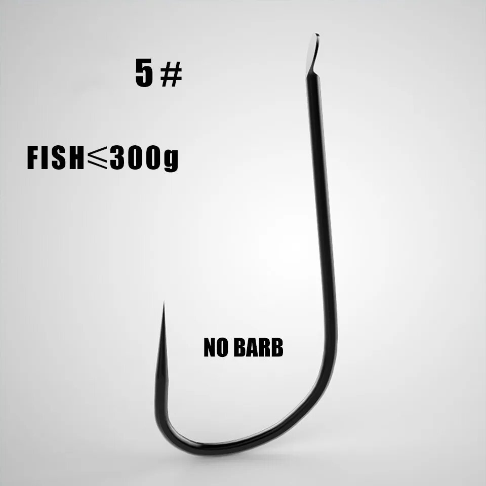 Рыболовный крючок 5# без жала, до 300g