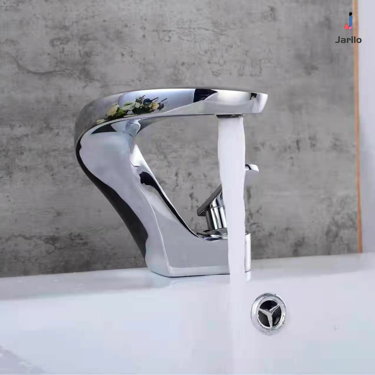 Art Faucet, подходит для умывальника, туалета, горячего и холодного, полностью медного, со шлангом