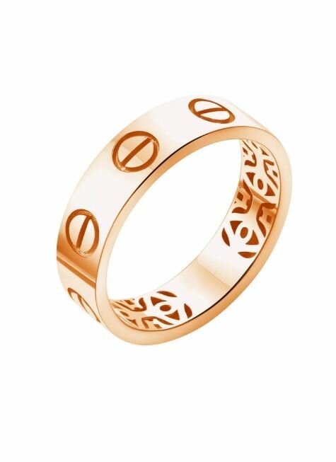 Кольцо обручальное, широкое, красное золото, 585 проба