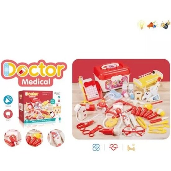 Игровой набор Наша Игрушка 201749660 Доктор свет звук 39 предметов