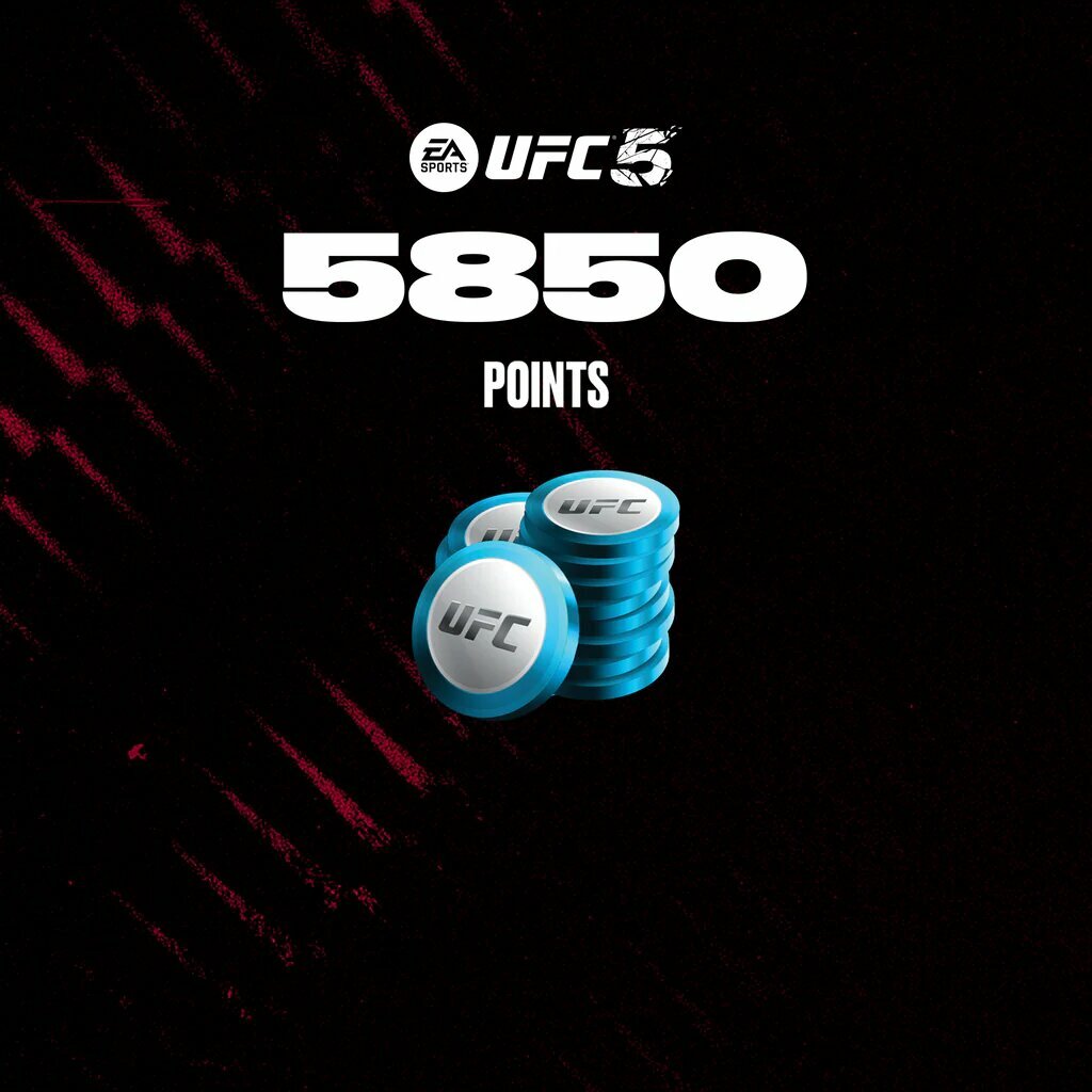 Дополнение UFC 5 - 5850 UFC POINTS, цифровое издание PlayStation 5, регион Турция / код пополнения баланса