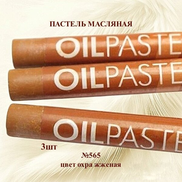 Пастель художественная масляная MUNGYO Oil Pastels Охра жженая №565 (3шт)