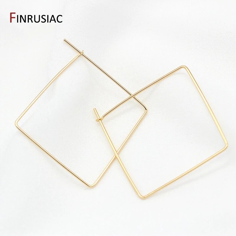 Подвески из бисера FINRUSIAC 14К позолоченные геометрические формы 4 pieces, 14K real gold plated