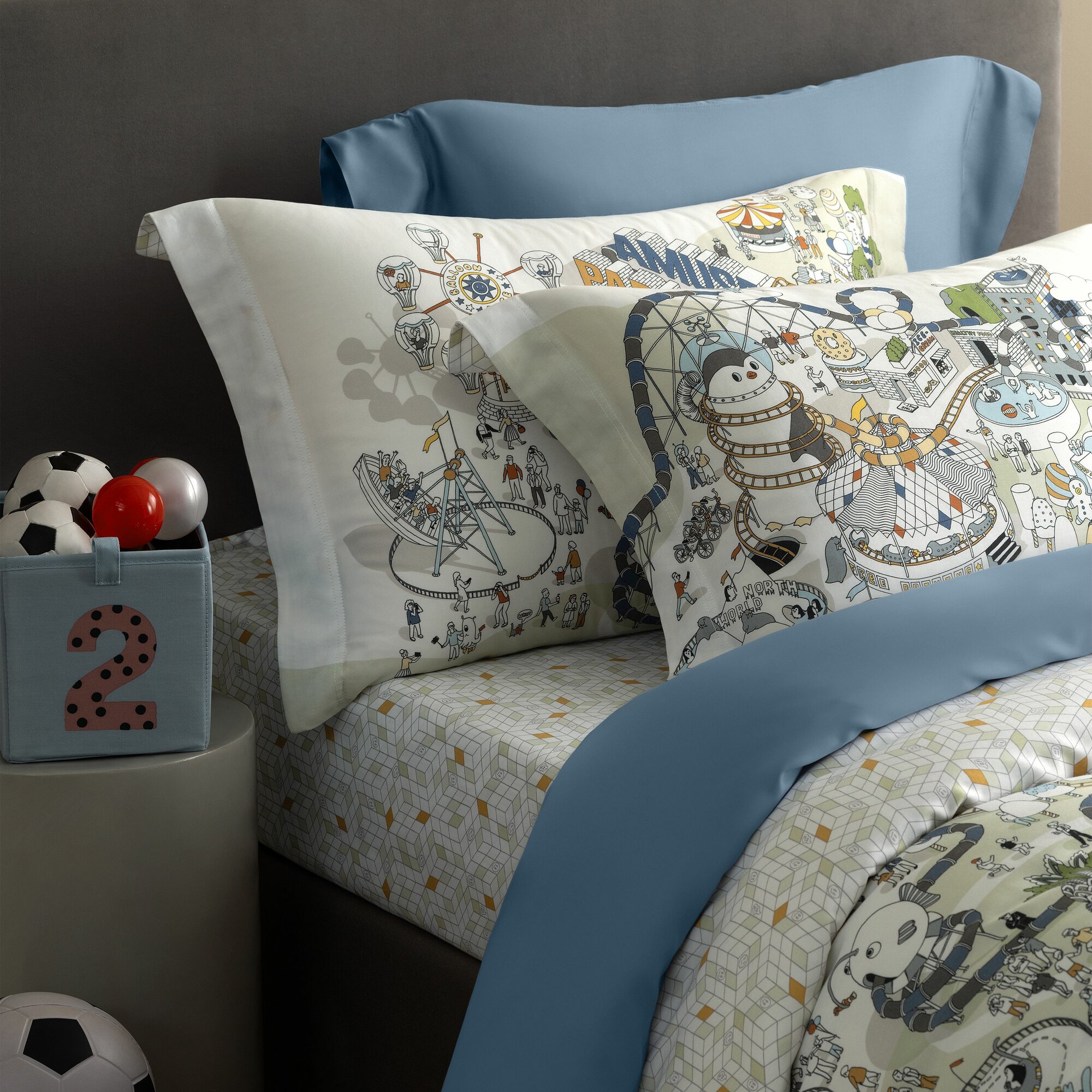 Togas Простыня на резинке детская "Авентура" сатин, хлопок, 90x200