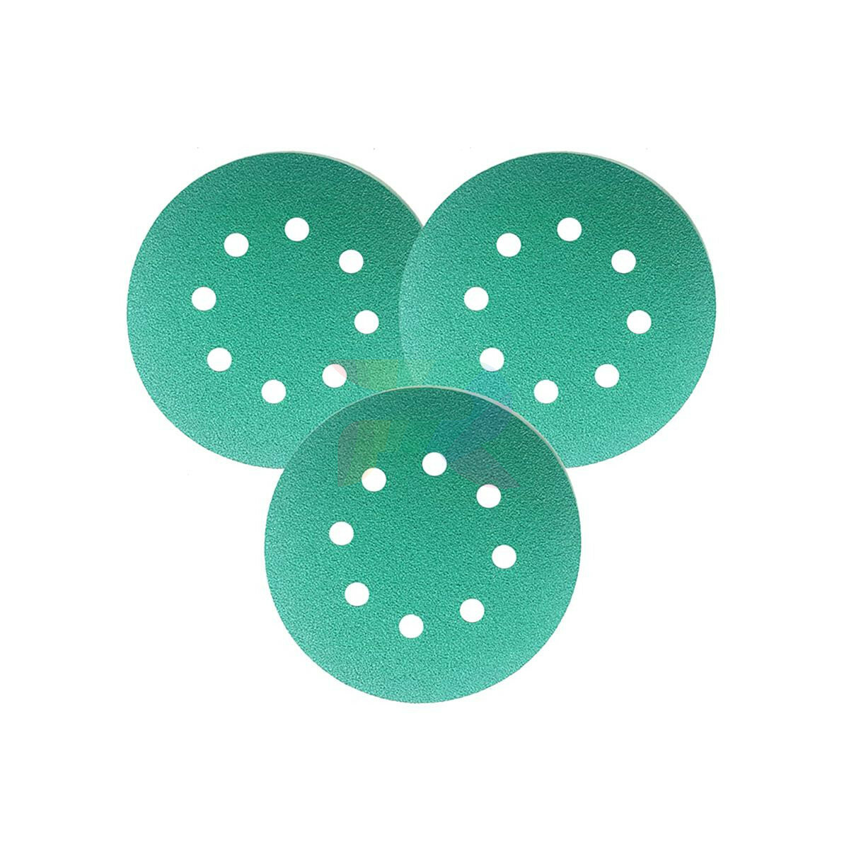 Шлифовальный круг Sunmight Film L312T P320 125 мм. (зеленый) 8 отверстий