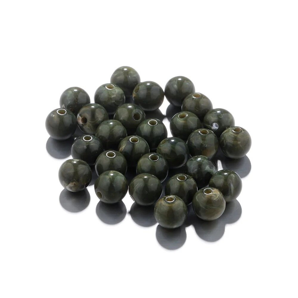 Бусины St.kunkka имитация камня 6 8 10 мм 6mm x 200Pcs, Bean Green