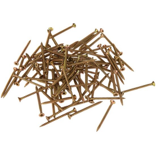 Саморез универсальный Kranz 3х40, желтый цинк, 200 шт.