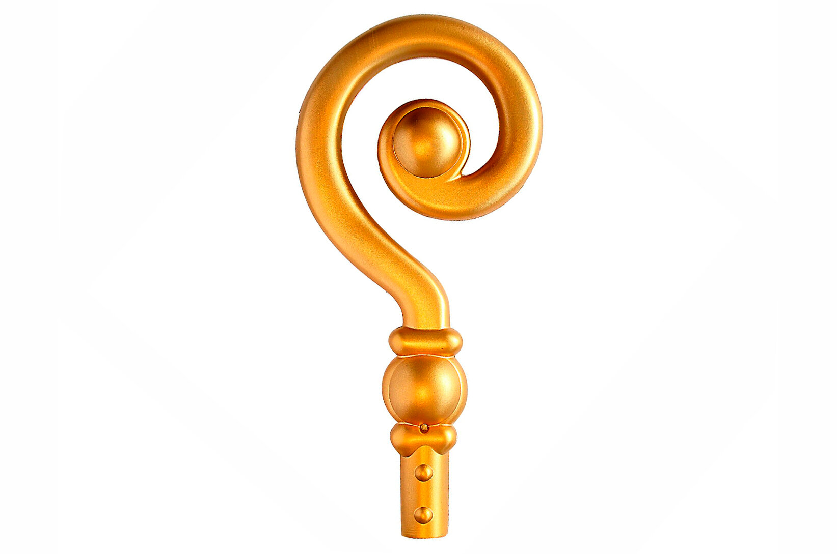 Верхушка посоха епископа золотая (жезл) 07607, пластмассовая, длина 35 см