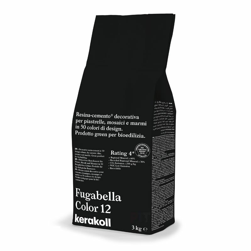 Затирка для плитки полимерцементная Kerakoll Fugabella Color (3кг) 12