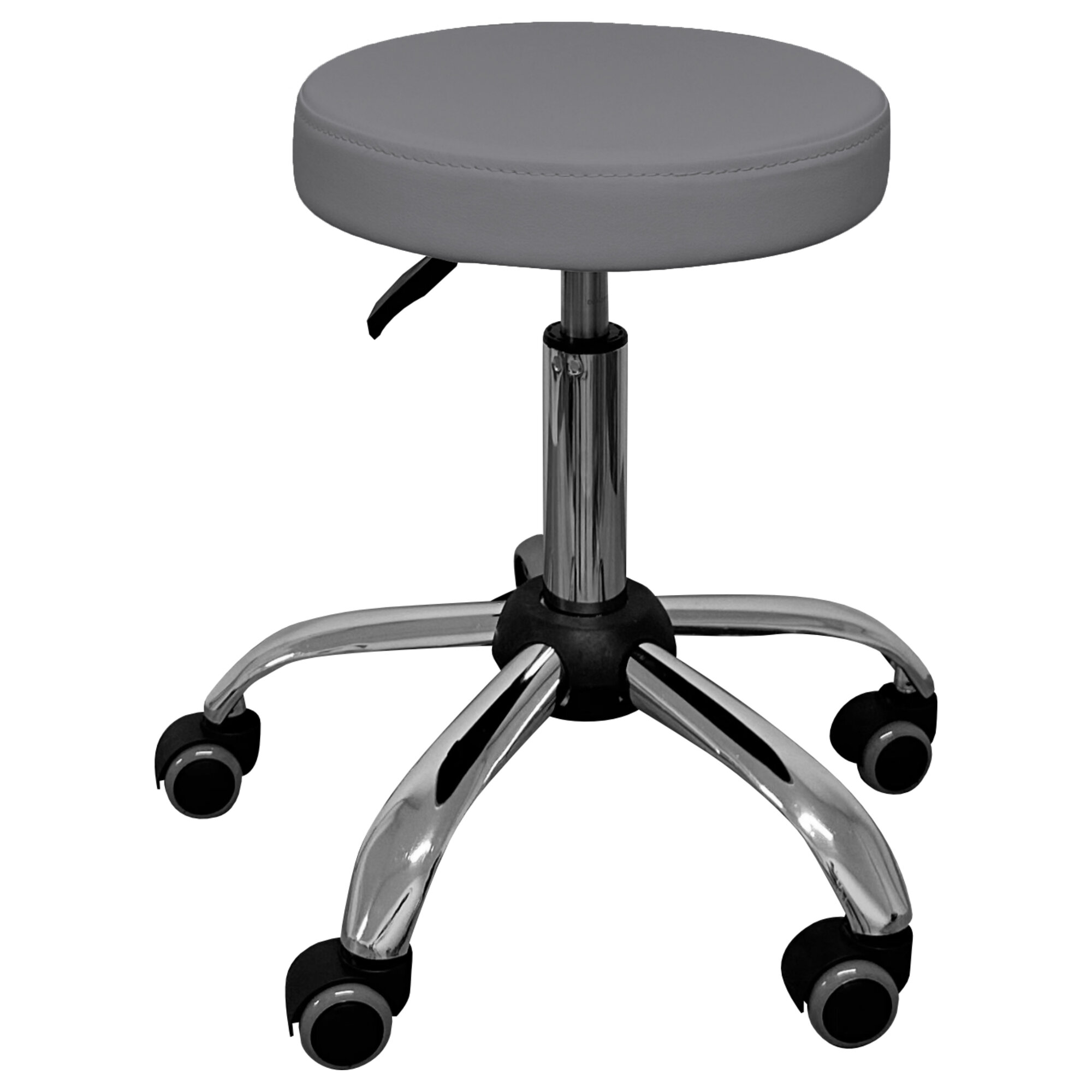 Стул с круглым сиденьем на металлическом основании