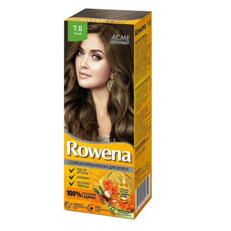 ACME COLOR Рябина стойкая крем-краска для волос тон 7.0 русый