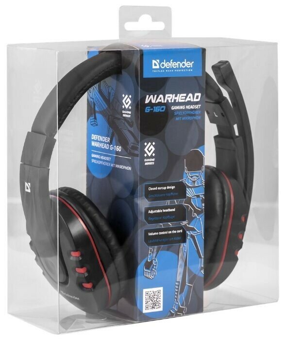 Гарнитура Defender Warhead G-160 черный