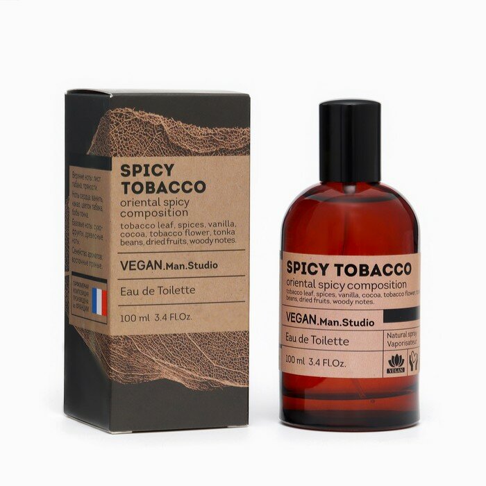 Туалетная вода Delta Parfum Vegan Man Studio Spicy Tobacco, для мужчин, 100 мл