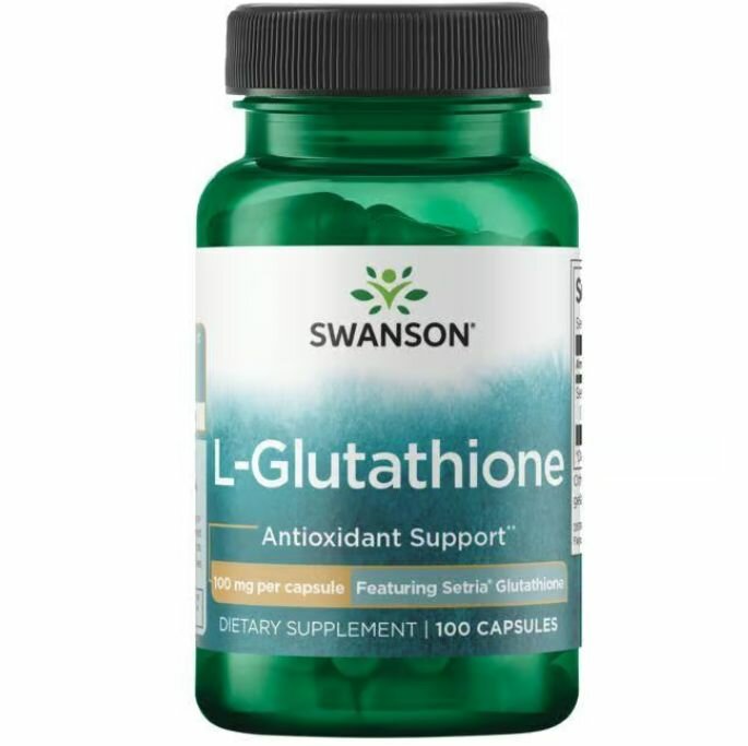 Sw L-Glutathione - Featuring Setria Glutathione 100 mg, 100 caps