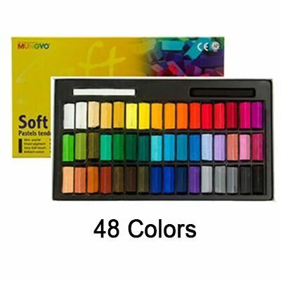 Пастель Mungyo серии MPS мягкая пастель 1/2 длины, набор из 48 цветов, мел для рисования