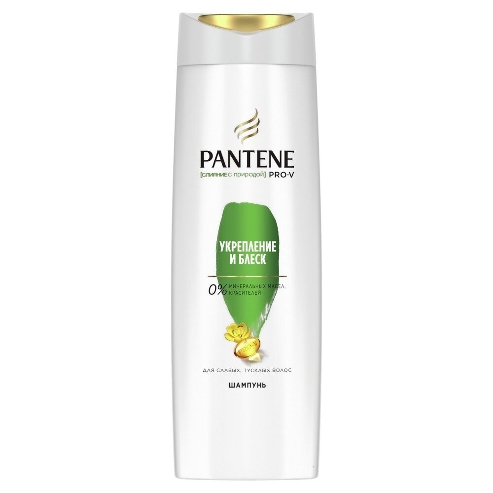 Шампунь Pantene Слияние с природой, Укрепление и блеск, 400 мл