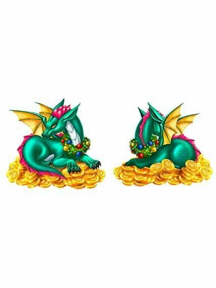 Копилка Миленд "Дракон с монетками", 15 см, полирезин (НУ-4688)