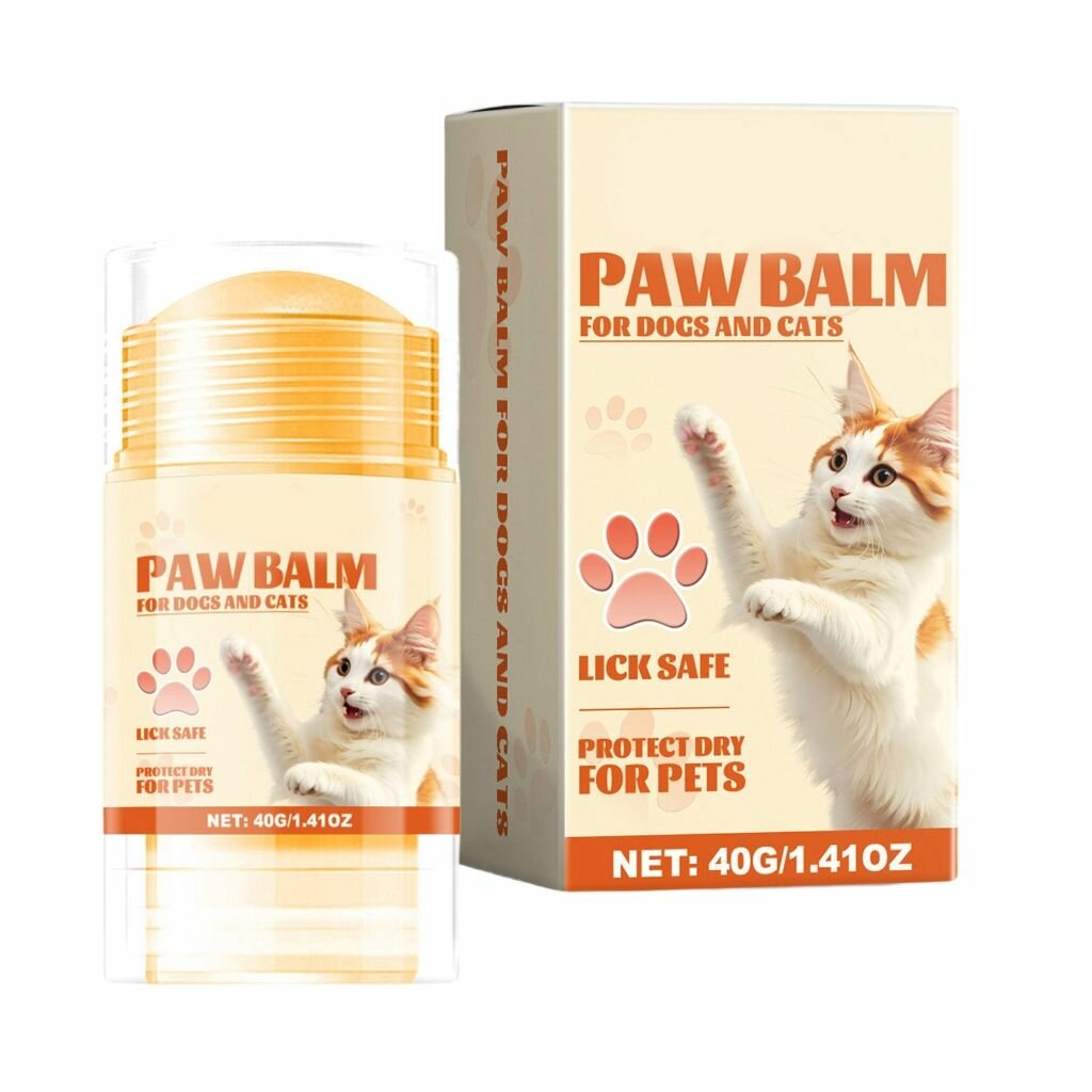 Средства для чистки домашних животных Эффективный бальзам для ухода за лапами Зимний увлажняющий крем Natural Cats