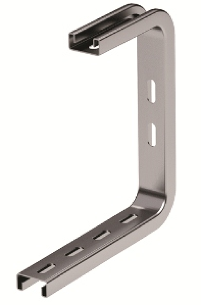 Консоль для кабельных лотков DKC / ДКС DS BBA3020 потолочная для монтажа трассы с малой нагрузкой, оцинкованная стальная, длина основания 200мм / крепеж