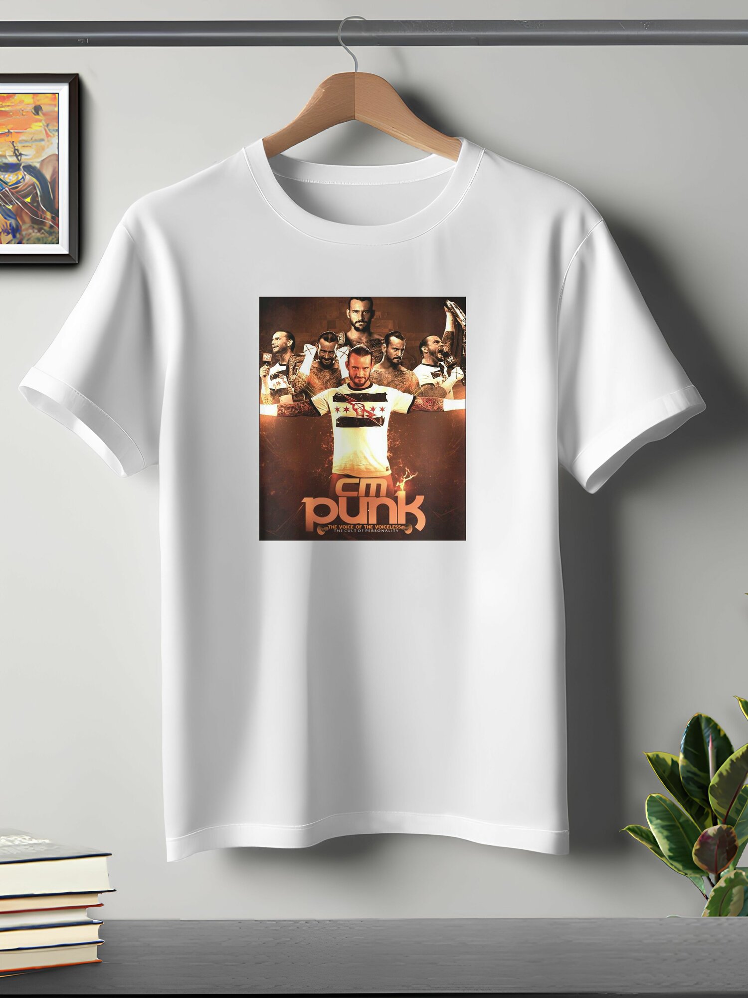 Футболка  Детская ONEQ 110 (5-6) размер с принтом СМ Панк, белая