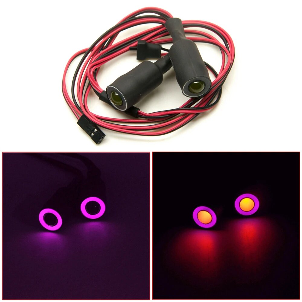Светодиодные фары 1/10 RC, фиолетовые 13mm