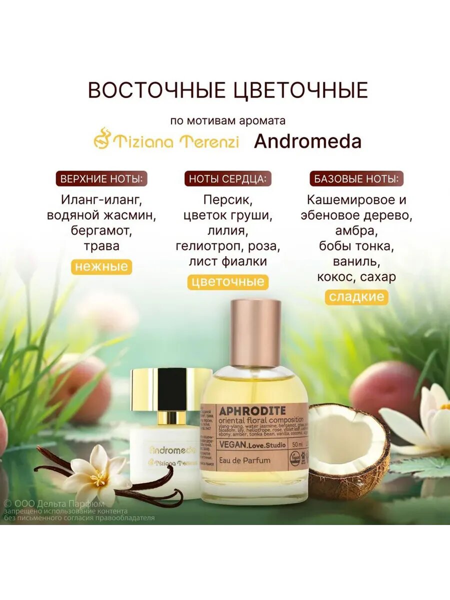 Парфюмерная вода Vegan Love Studio Aphrodite жен, 50 мл