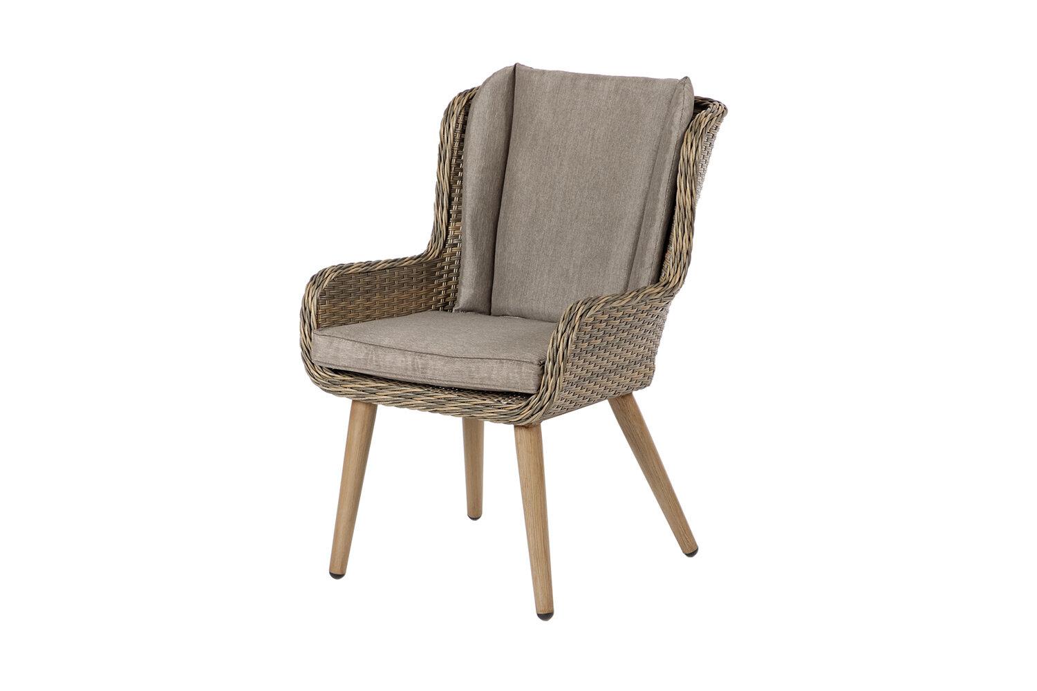 Кресло садовое Hoff Bergamo, 69х88х60 см, искусственный ротанг, цвет жёлтый, зелёный