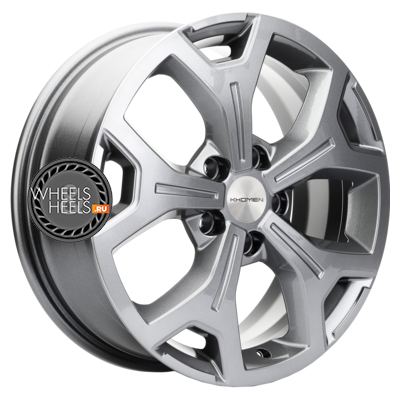 Диск автомобильный литой Khomen Wheels KHW1710(2) (VW Multivan) 17x6.5 5x120 et60 dia65.1 Gray