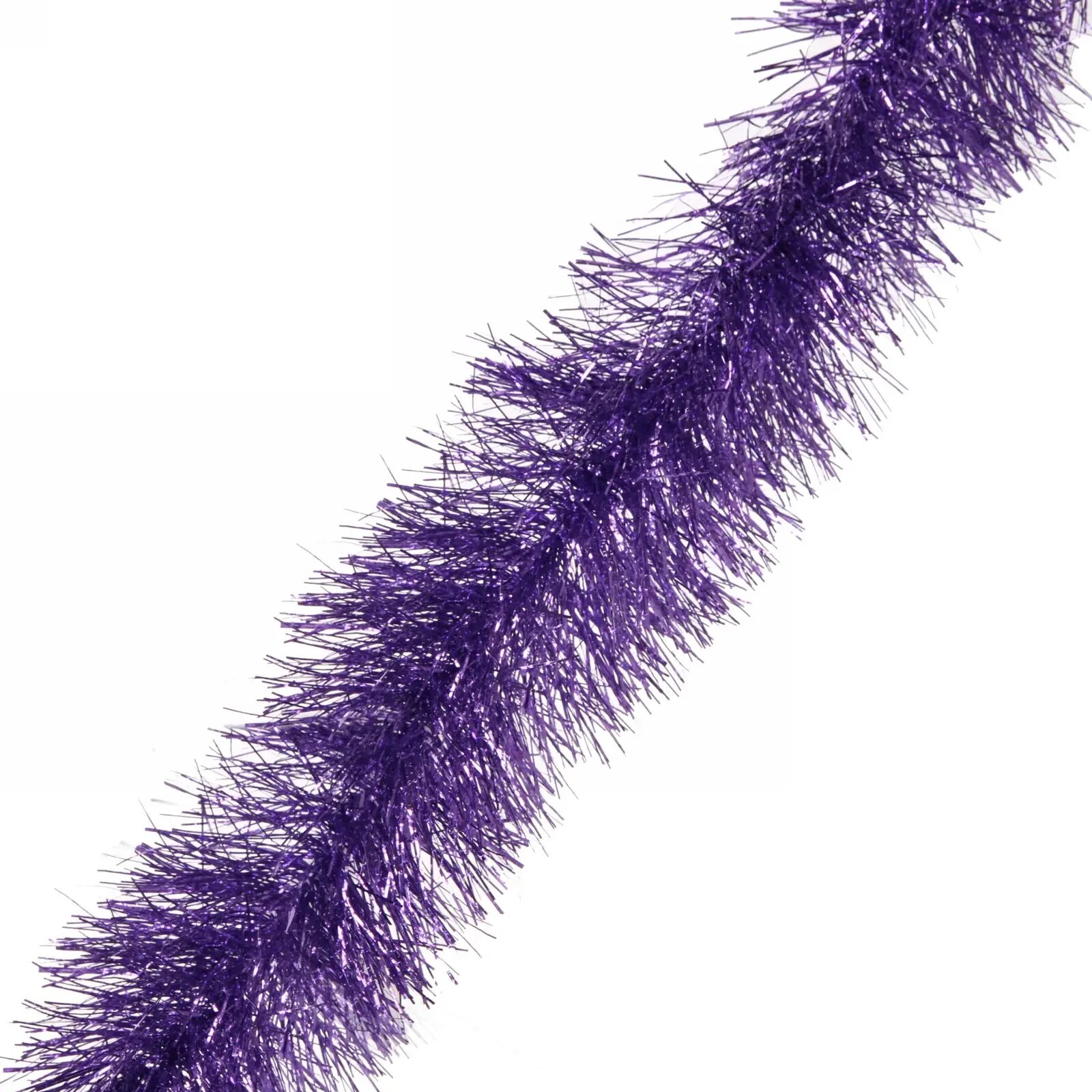 Мишура 2м 13см "Искристое сияние", фиолетовая, ПВХ, для новогоднего декора