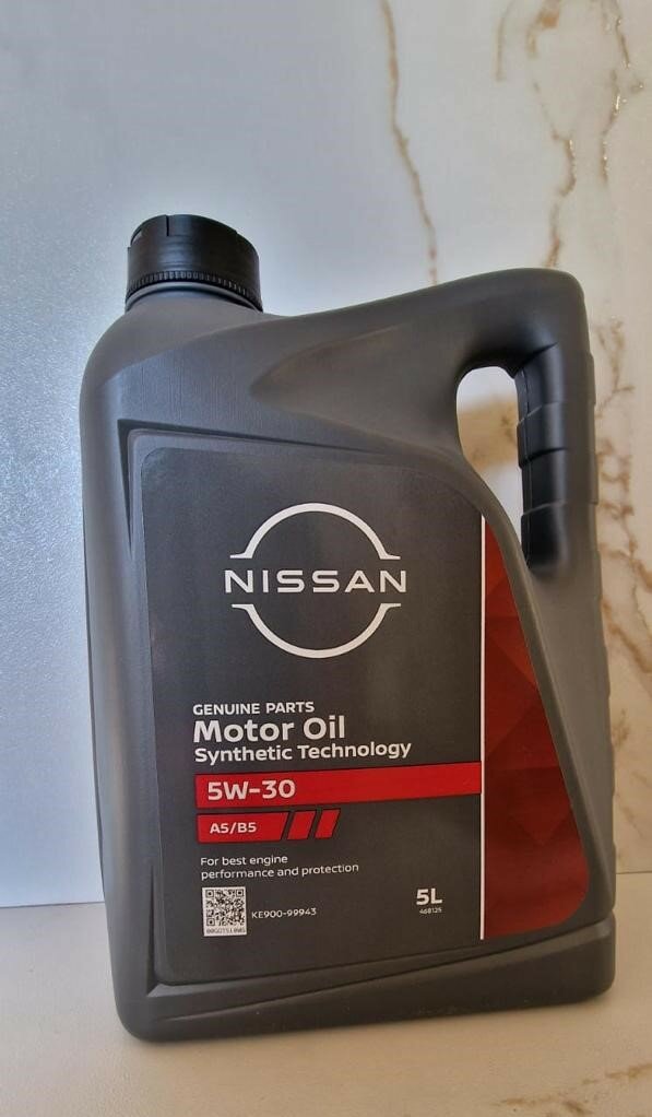 Синтетическое моторное масло Nissan 5W-30 FS A5/B5, 5 л, 1 шт.