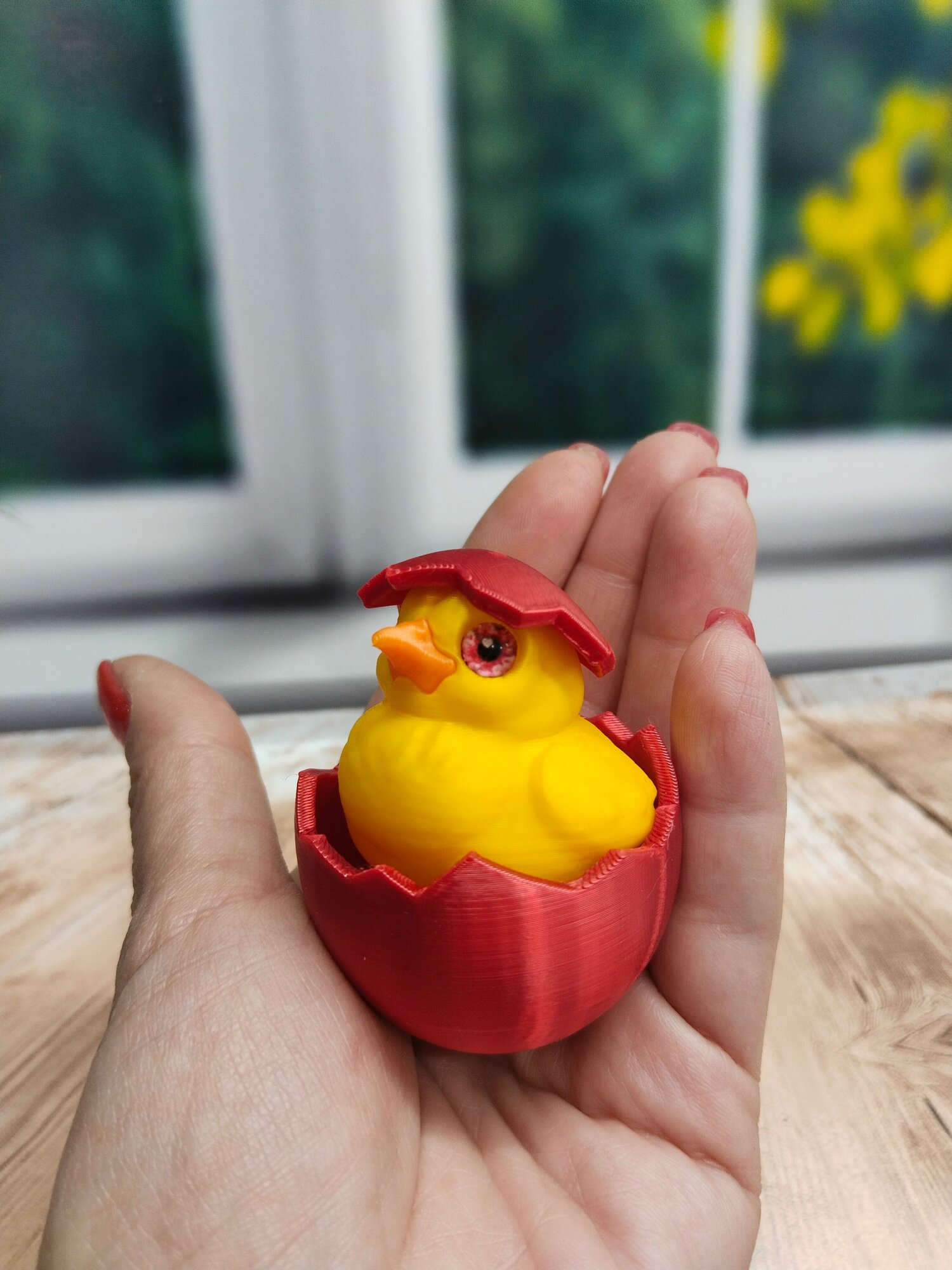 Цыпленок кликер фиджет антистресс подарок красный