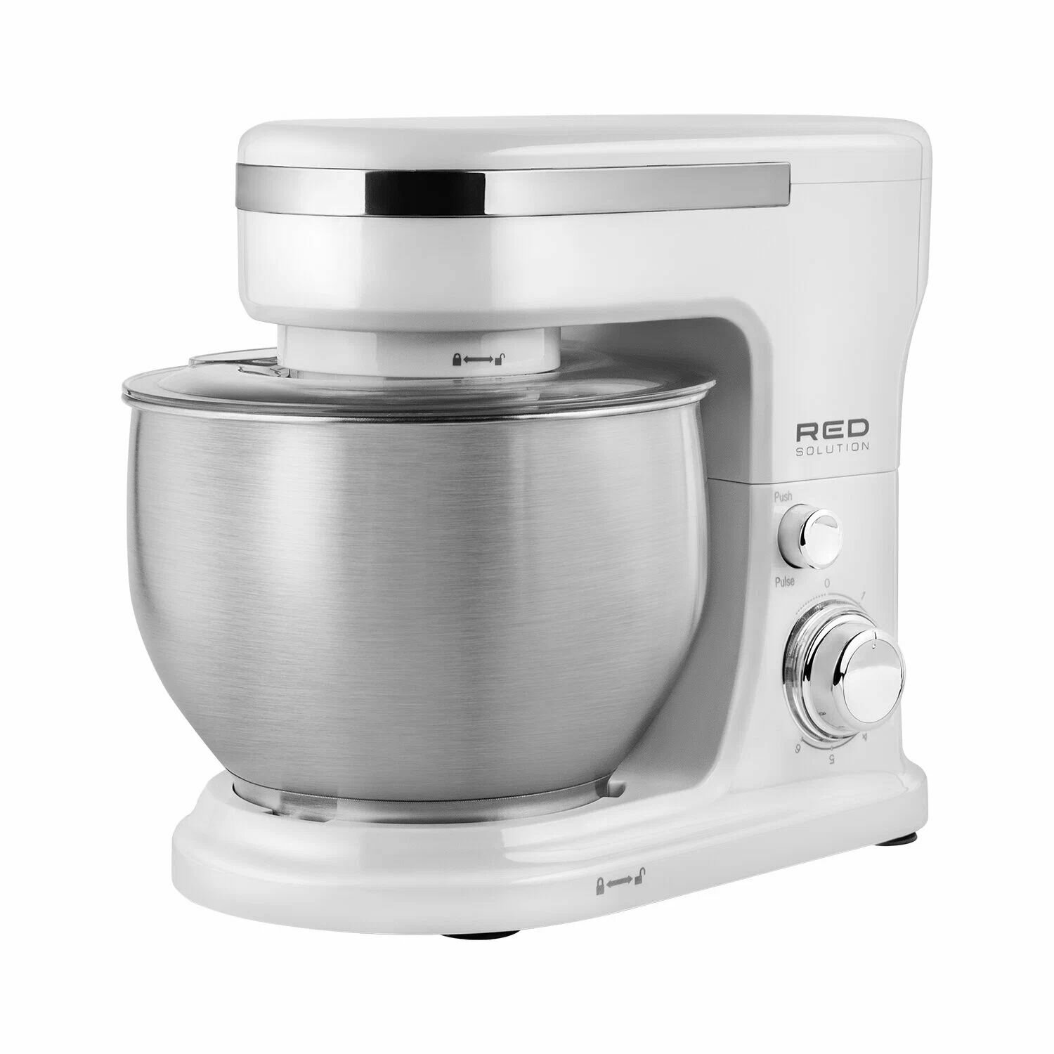 Миксер RED SOLUTION RFM-5371, планетарный, нержавеющая сталь, белый