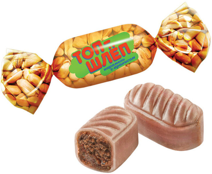 Карамель ореховая "Топ шлёп" 1000 грамм