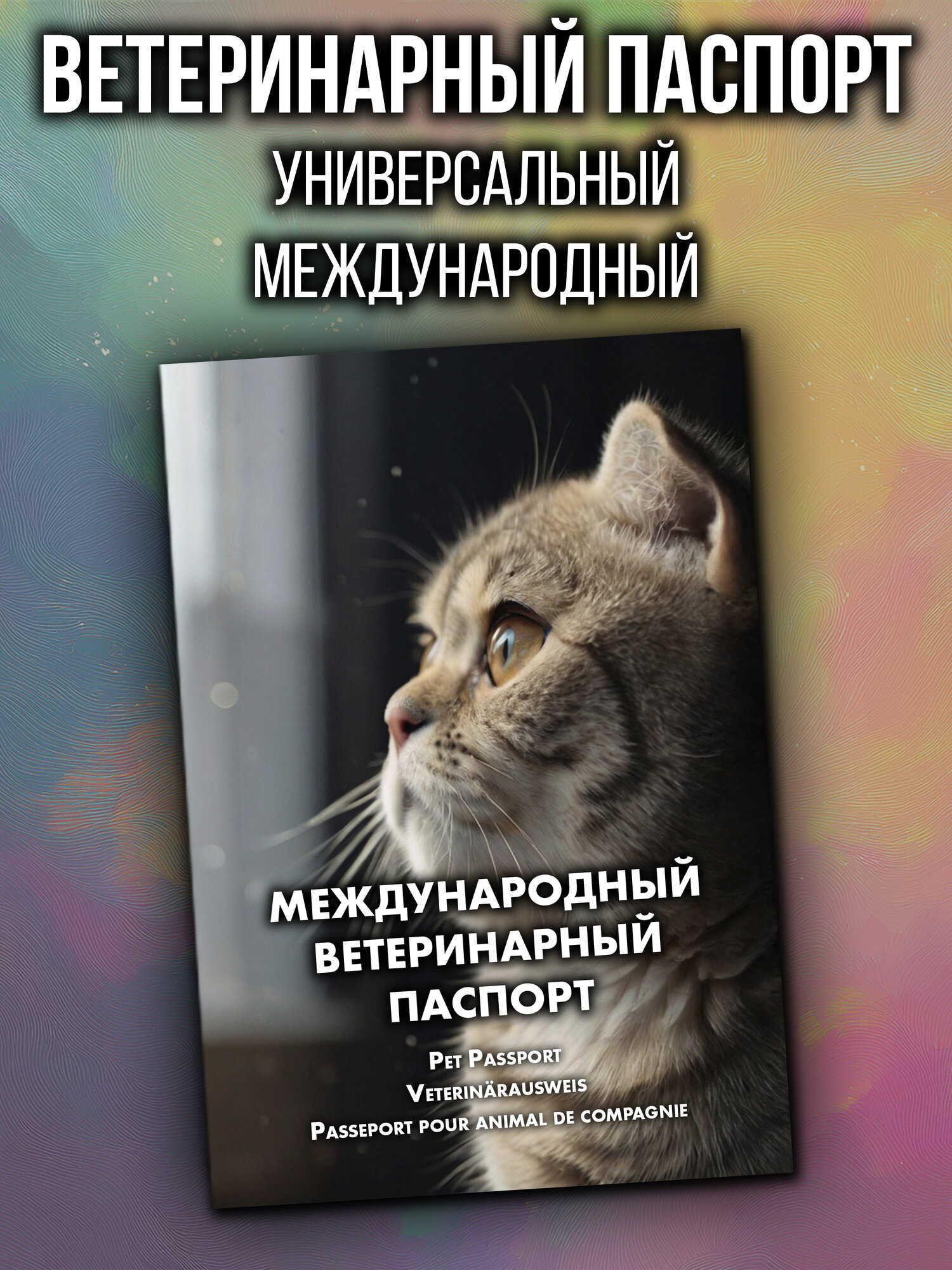 Ветеринарный паспорт для кошек, собак и любых других домашних животных, международный