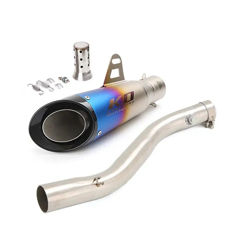 Выхлопная труба среднего звена мотоцикла, соединительный глушитель из нержавеющей стали со съемным DB Killer Escape для Honda CBR600F4i 2001-2007 B