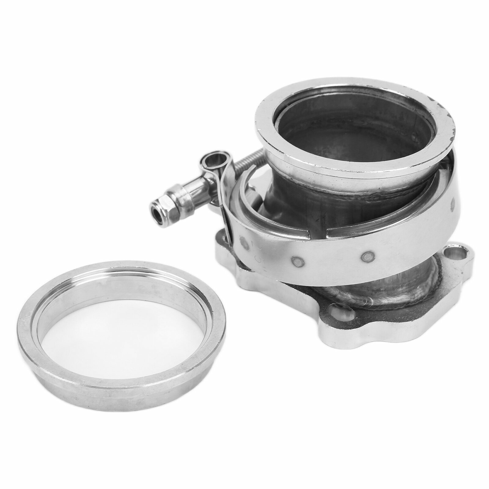 Фланец турбонаддува на 8 болтов из нержавеющей стали, адаптер V Band 2.5 дюйма для T25 T28 GT25 GT28, высокая надежность