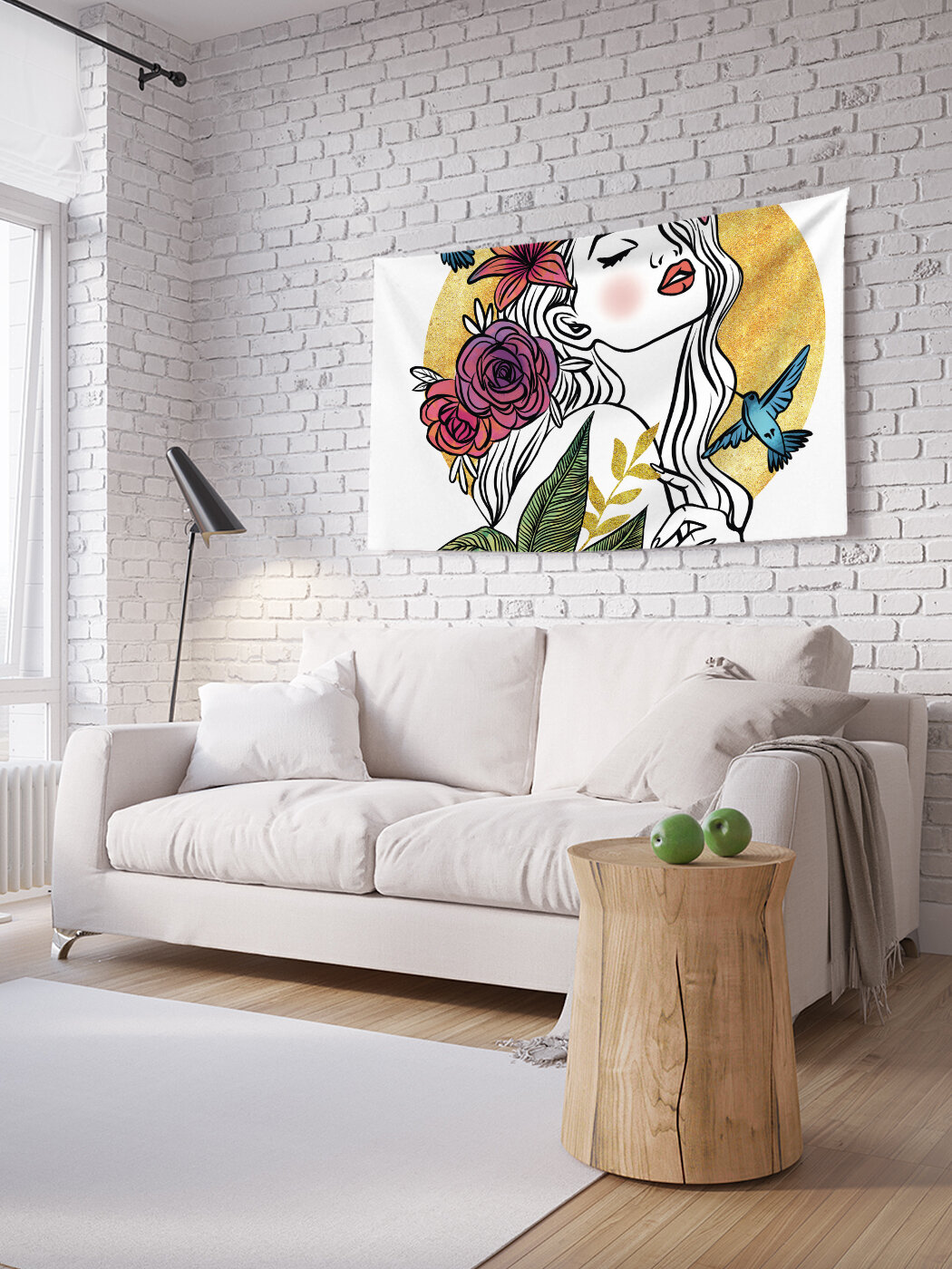 Фотопанно на стену горизонтальный постер 150х200 "Нежная дива", JoyArty