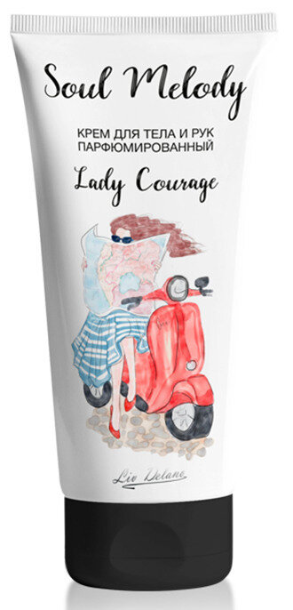 Liv Delano Крем для рук и тела SOUL MELODY парфюмированный lady courage, 200 г