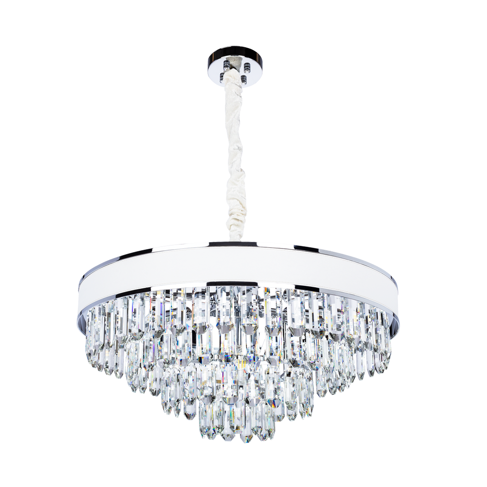 Подвесная люстра хрустальная Arte Lamp DIADEM, 8 ламп Е14, 480 Вт, до 22 кв м