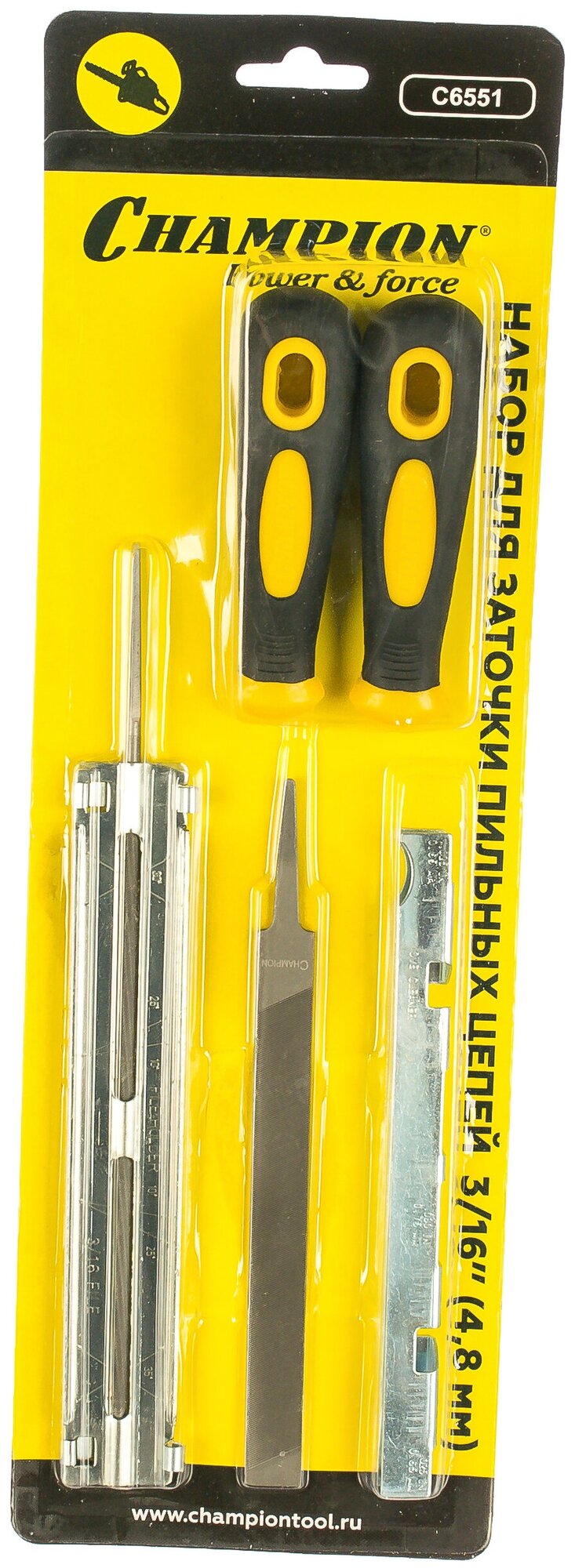 Набор для заточки цепей DELUXE Pro с шагом 0.325, CHAMPION C6551