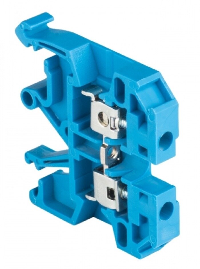Клемма для проводов EKF / ЕКФ PROxima JXB-2.5/35 колодка, огнестойкий полиамид, 25А, 40.7х6.5мм синяя, 1шт. / зажим