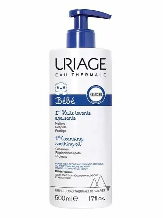 Урьяж Uriage Bebe Первое успокаивающее очищающее масло 500 мл