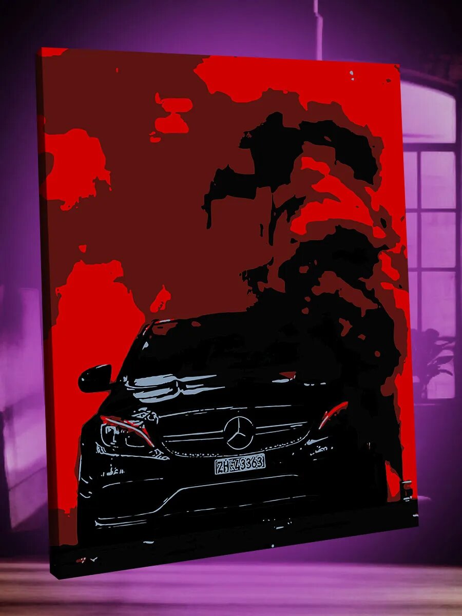 Картина по номерам Mercedes Brabus